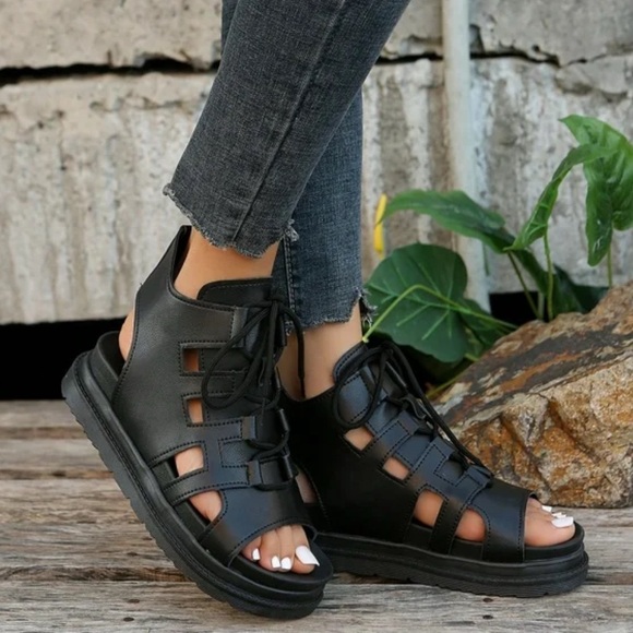 Amazon | Shoes | Amazon Wedge Platform Roman Style Sandals | Poshmark